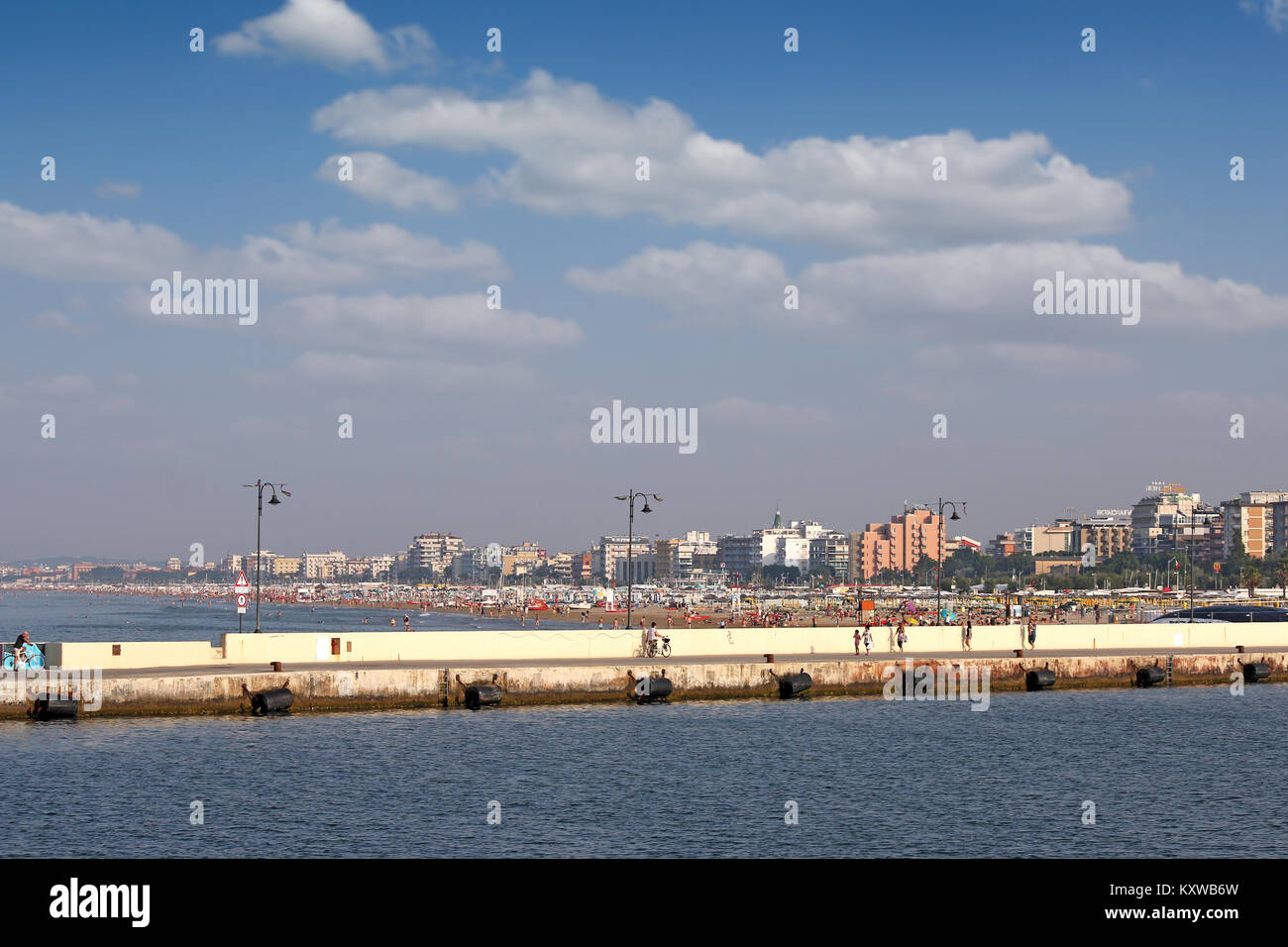 Rimini beach Adriatic sea summer season Stock Photo - Alamy