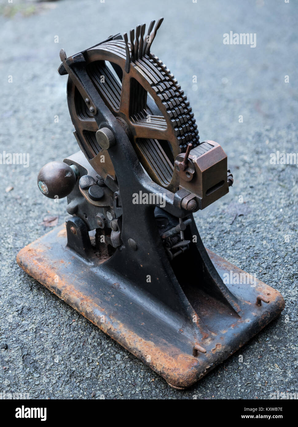 A & C Jenner Laundry marking machine Stock Photo - Alamy