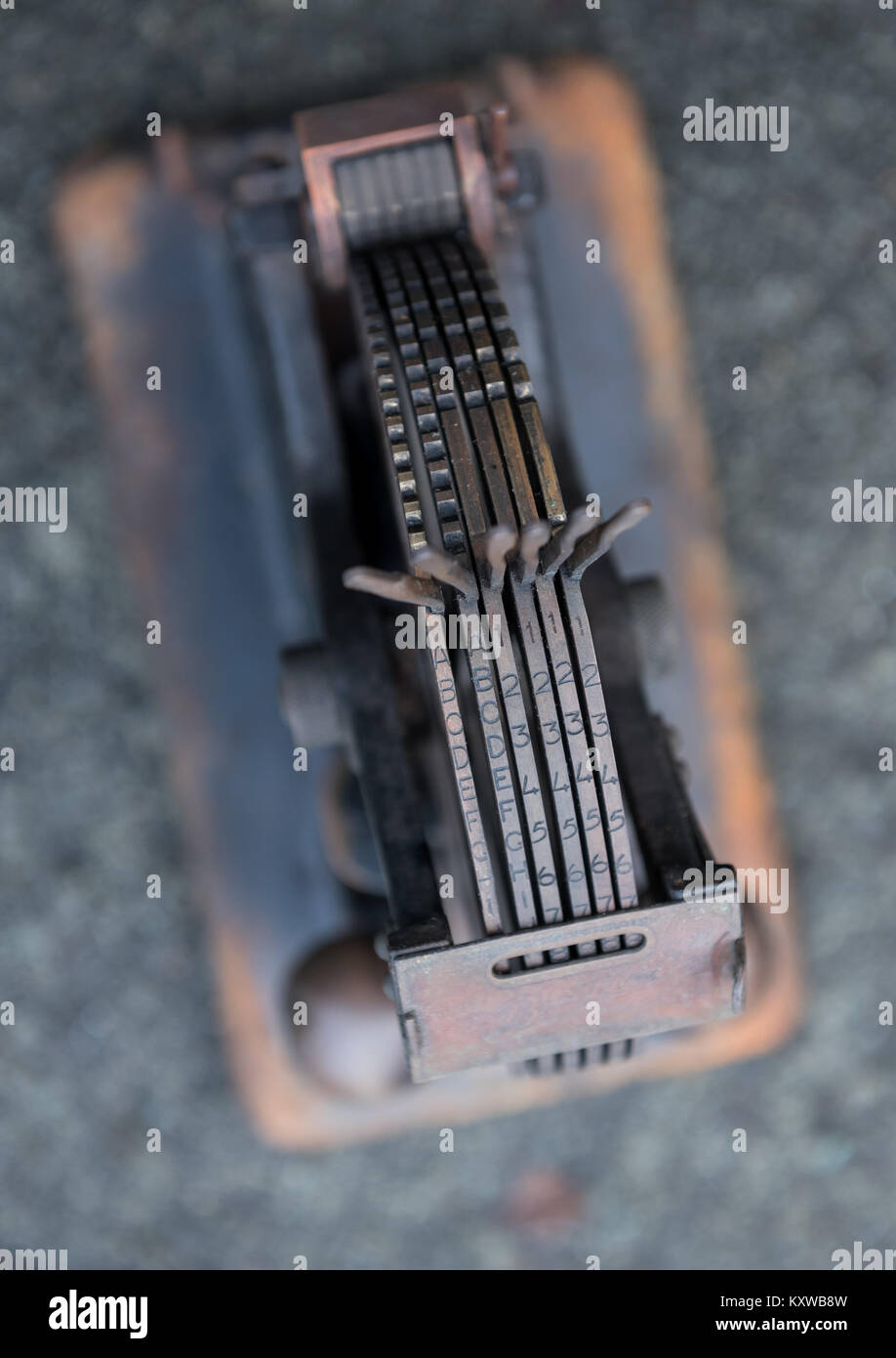 A & C Jenner Laundry marking machine Stock Photo - Alamy