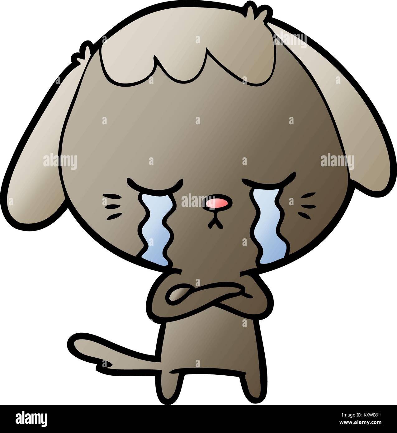 cartoon crying dog Stock Vector Image & Art - Alamy