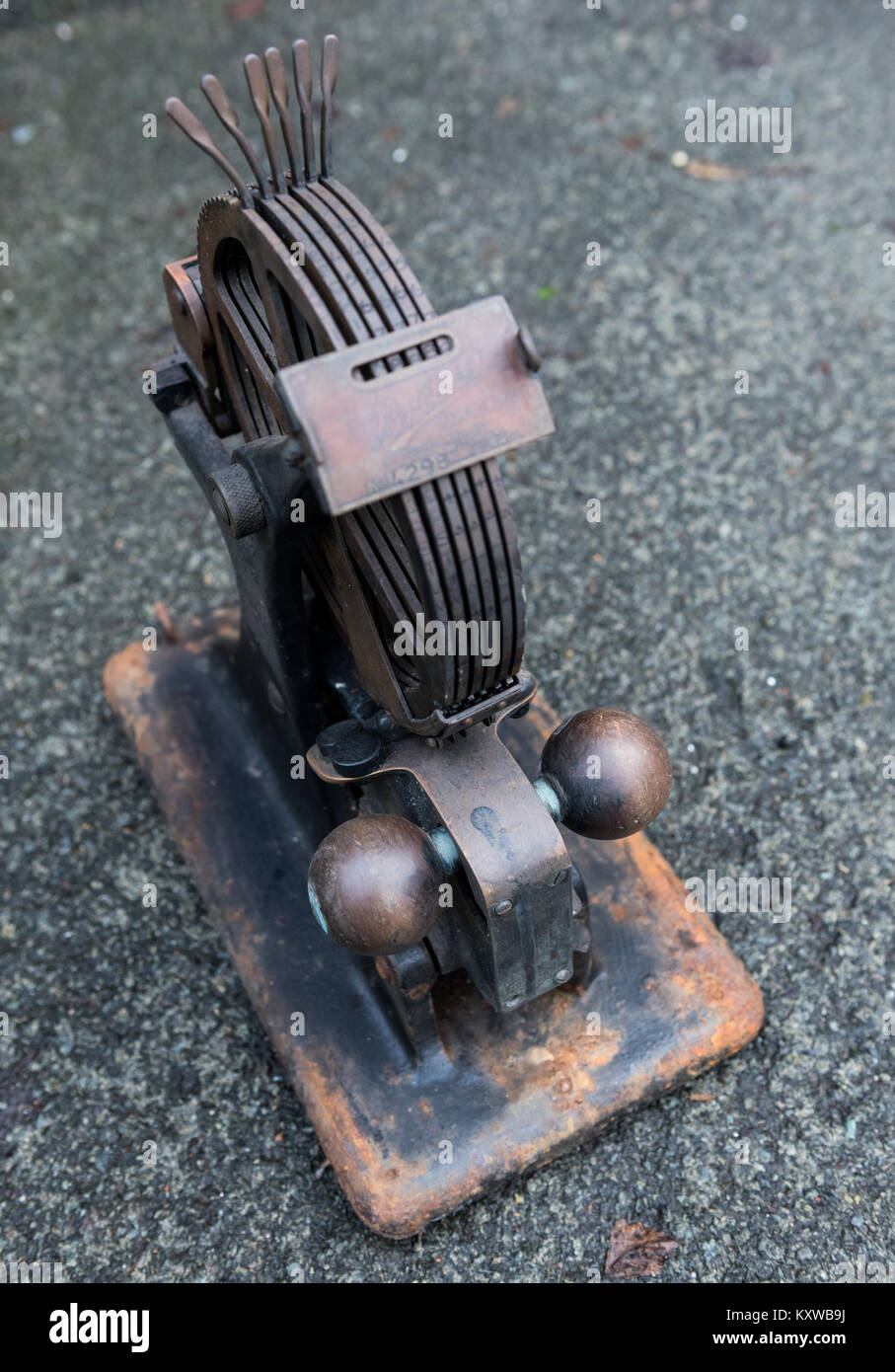 A & C Jenner Laundry marking machine Stock Photo - Alamy