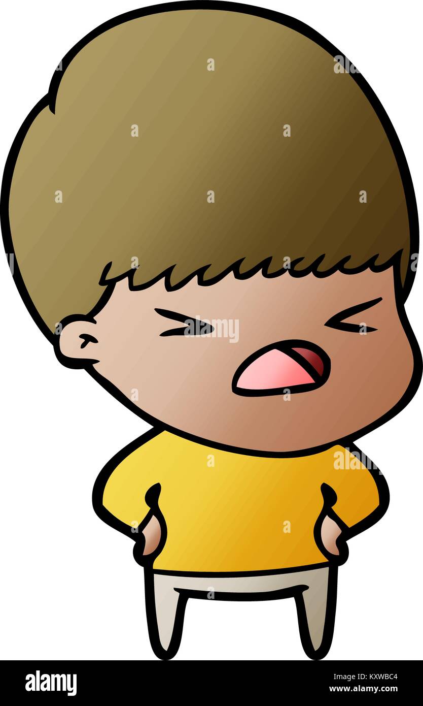 cartoon stressed man Stock Vector Image & Art - Alamy