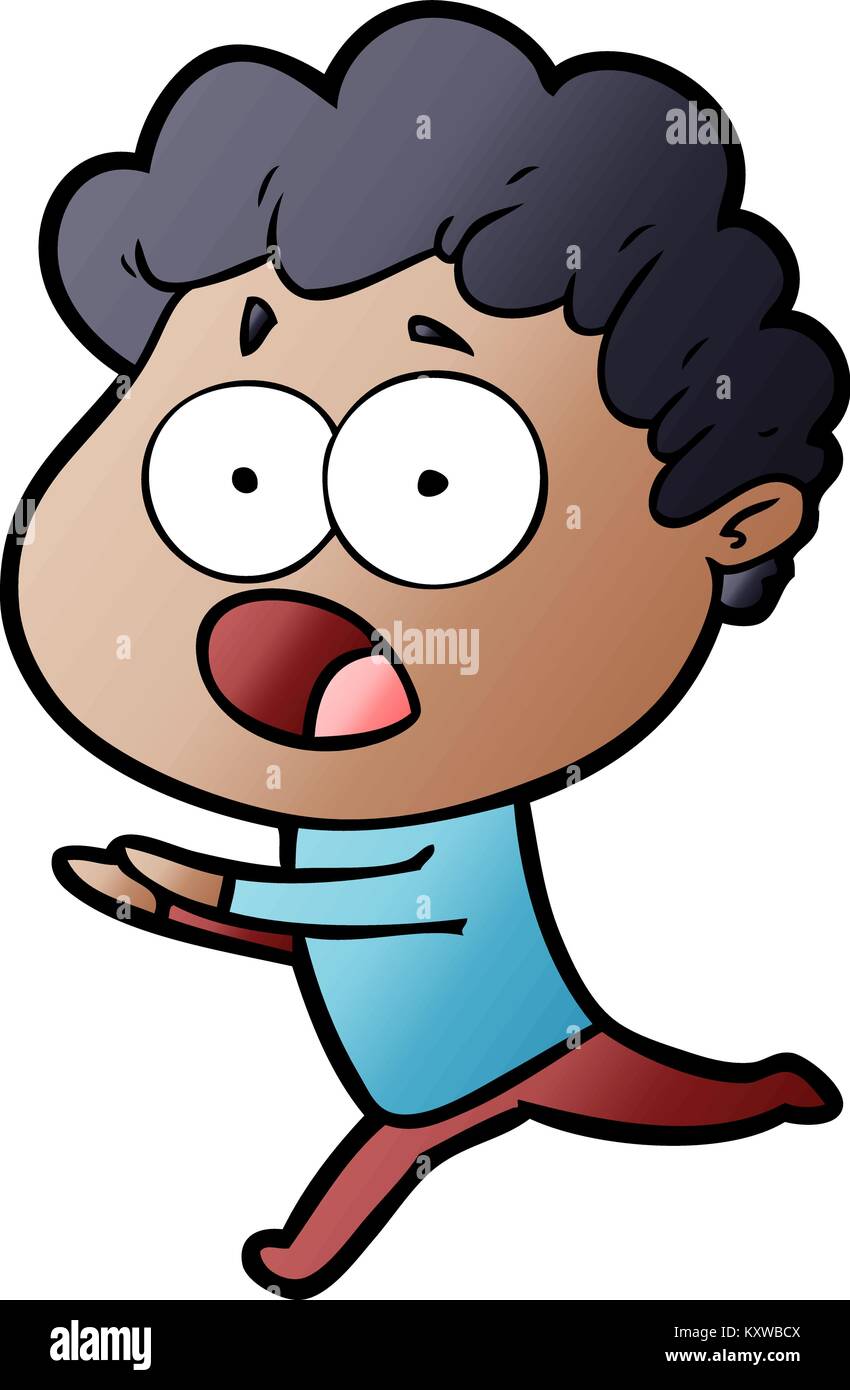 cartoon man gasping in surprise Stock Vector Image & Art - Alamy