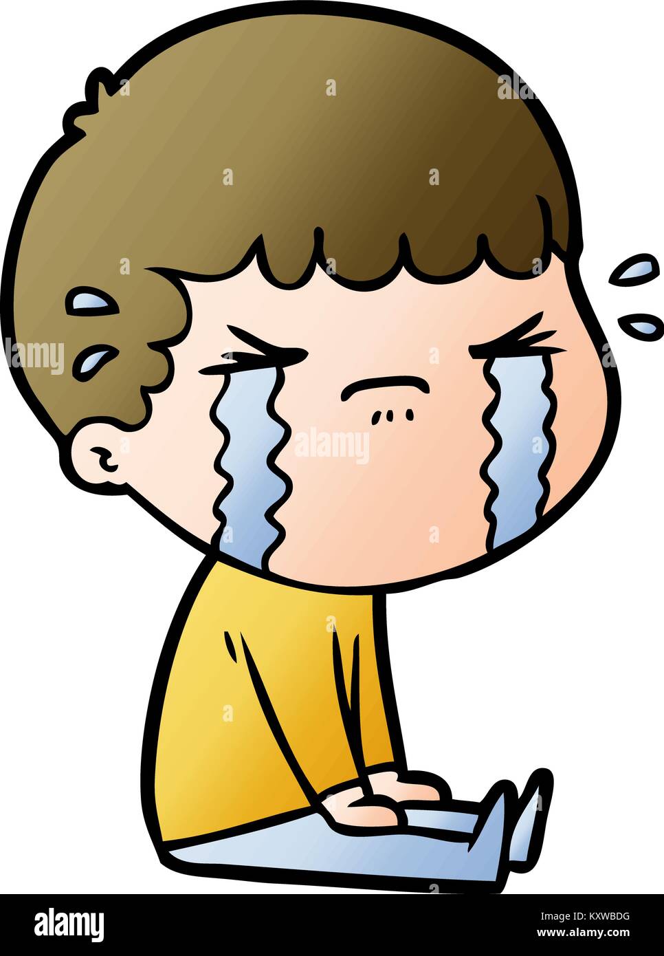 cartoon man crying Stock Vector Image & Art - Alamy