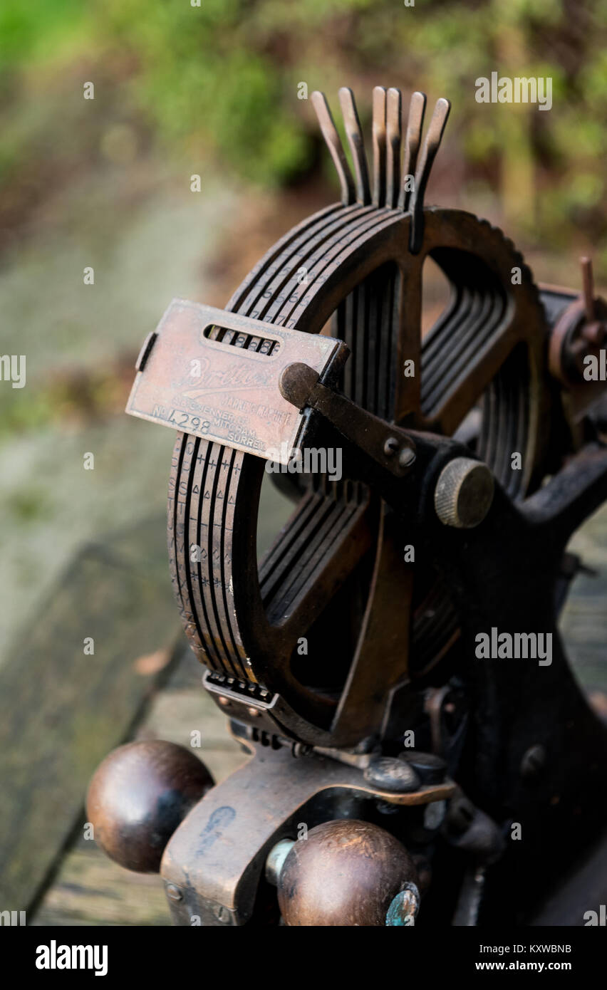 A & C Jenner Laundry marking machine Stock Photo - Alamy