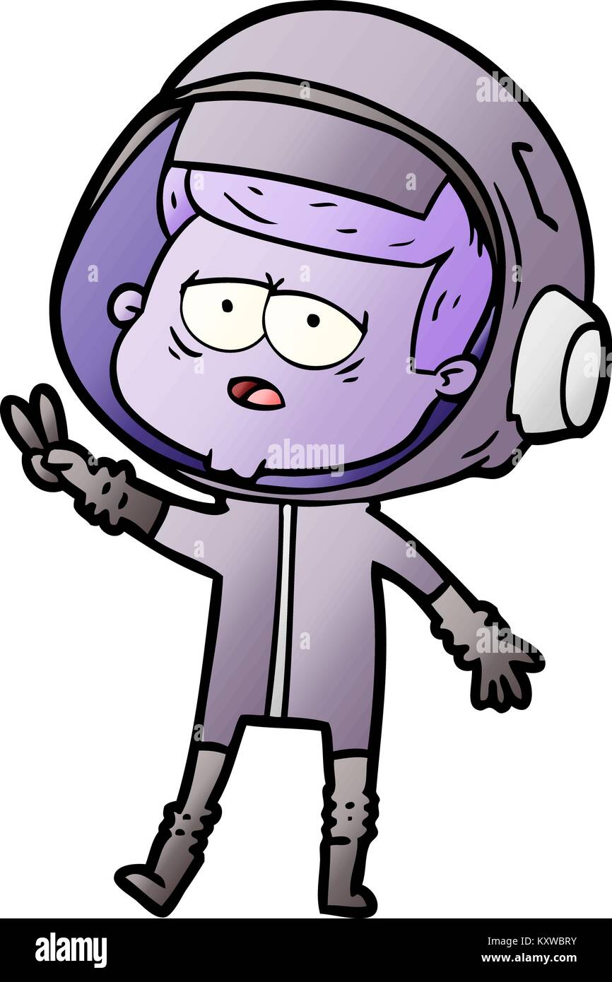 cartoon tired astronaut Stock Vector Image & Art - Alamy