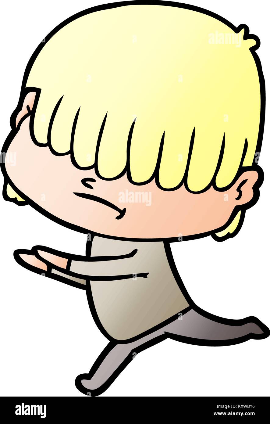cartoon boy with untidy hair Stock Vector Image & Art - Alamy