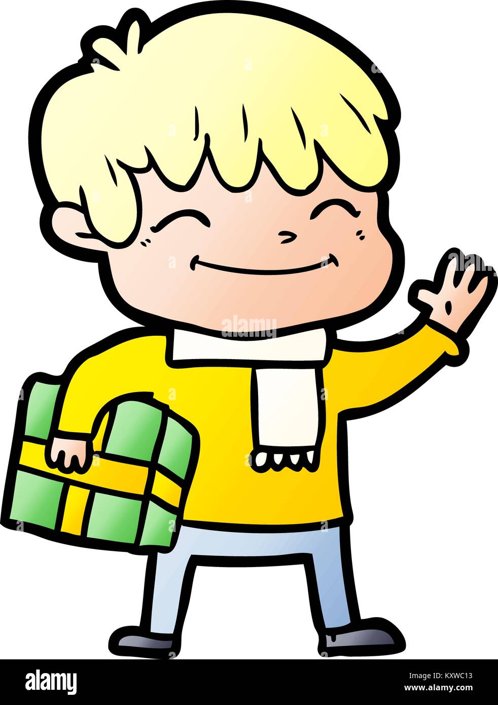cartoon happy boy Stock Vector Image & Art - Alamy