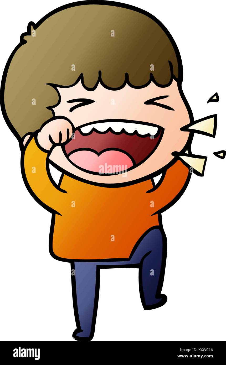 cartoon laughing man Stock Vector Image & Art - Alamy