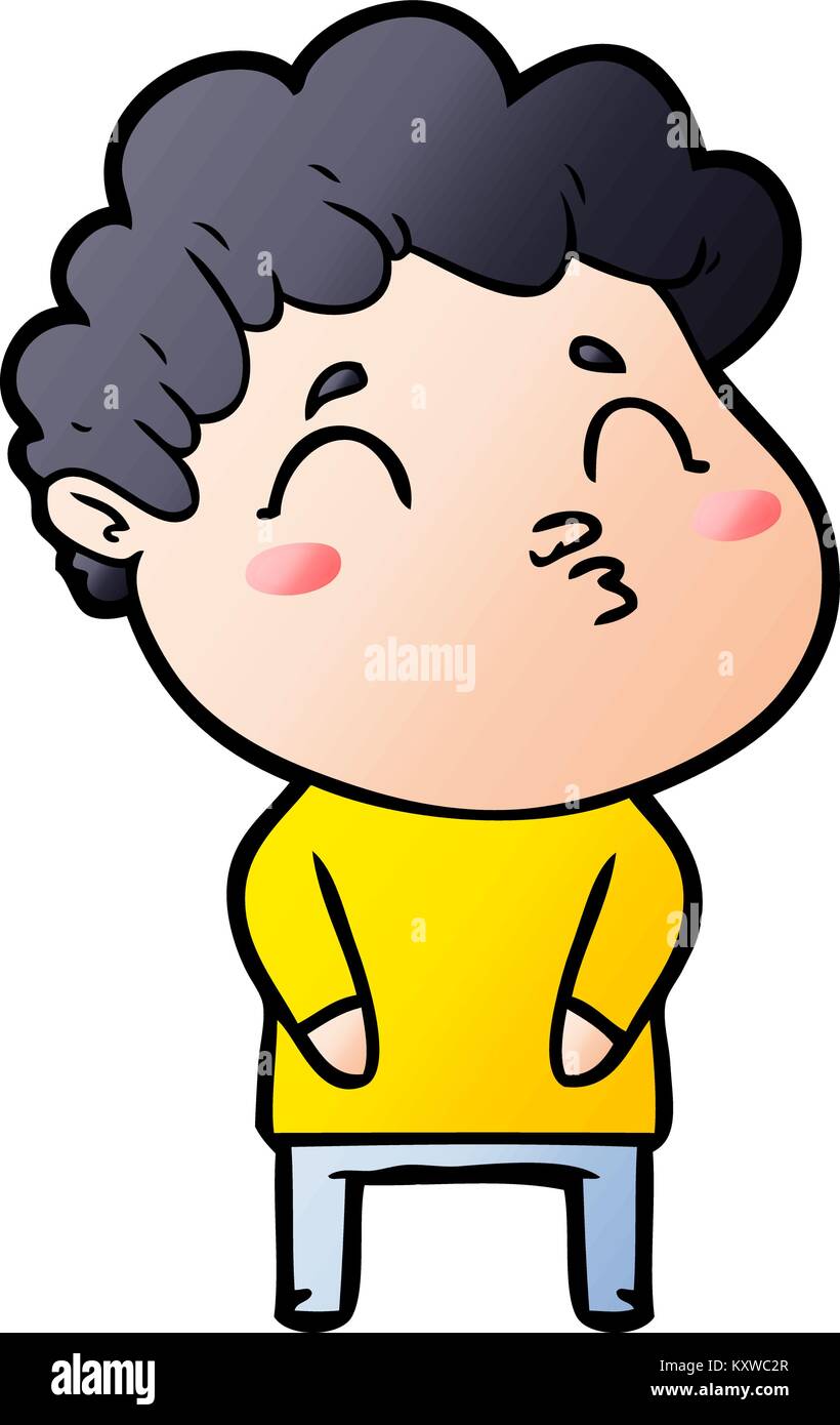 cartoon man pouting Stock Vector Image & Art - Alamy