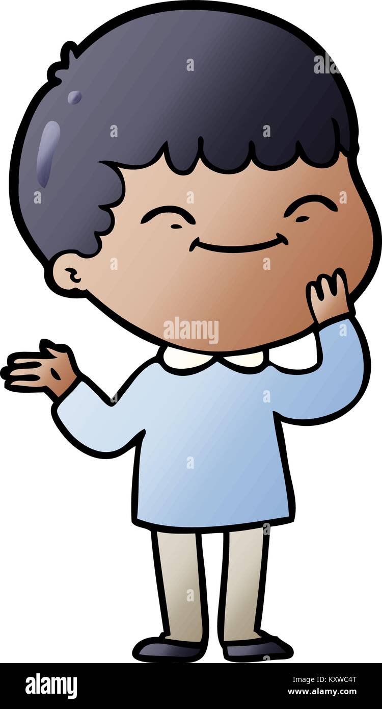 cartoon happy boy Stock Vector Image & Art - Alamy