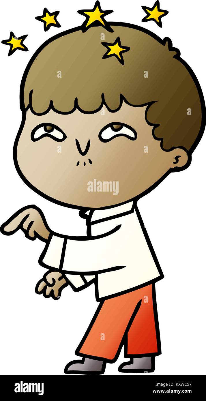 cartoon amazed boy Stock Vector Image & Art - Alamy