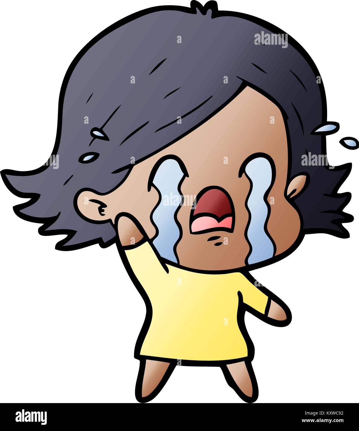 cartoon woman crying Stock Vector Image & Art - Alamy