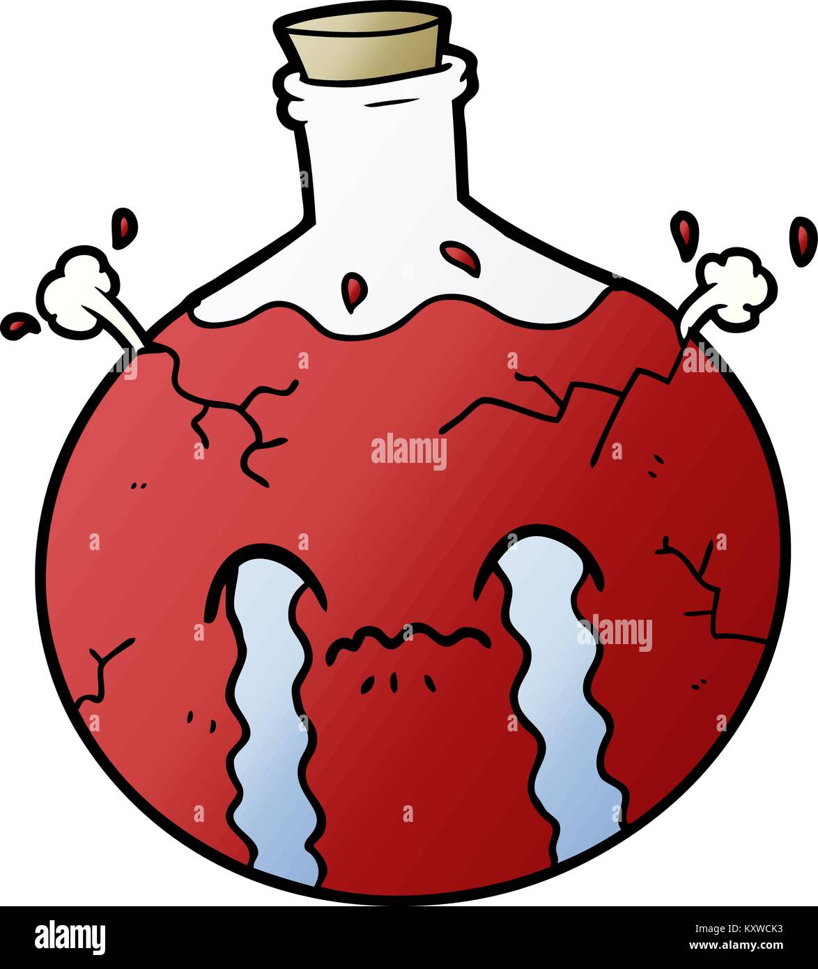 cartoon cracking potion Stock Vector Image & Art - Alamy
