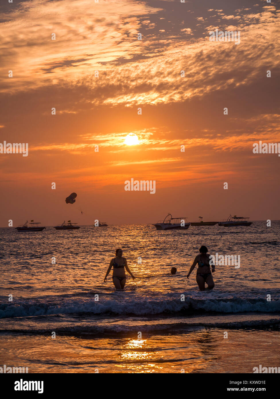 Goa Seascape. Beautiful Sunset at North Goa, India Stock Photo - Alamy