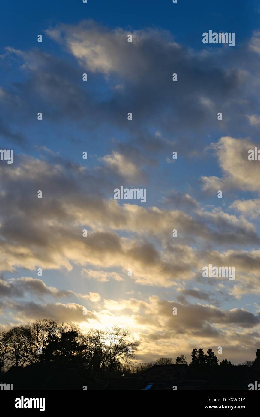 Dramatic cloud formation on a winters day sunset Stock Photo - Alamy