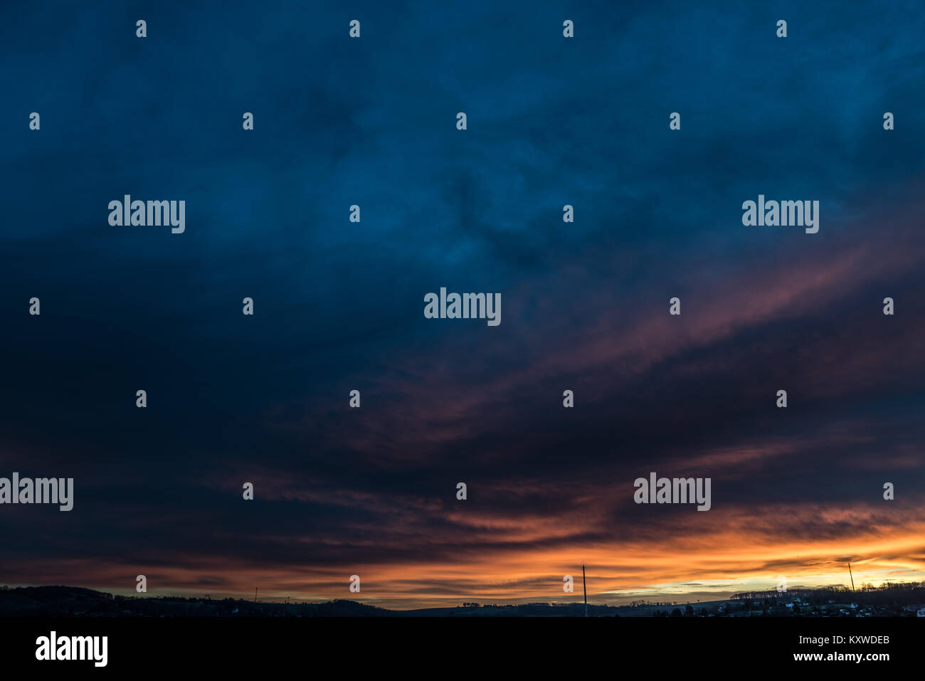 dramatic night sky Stock Photo - Alamy