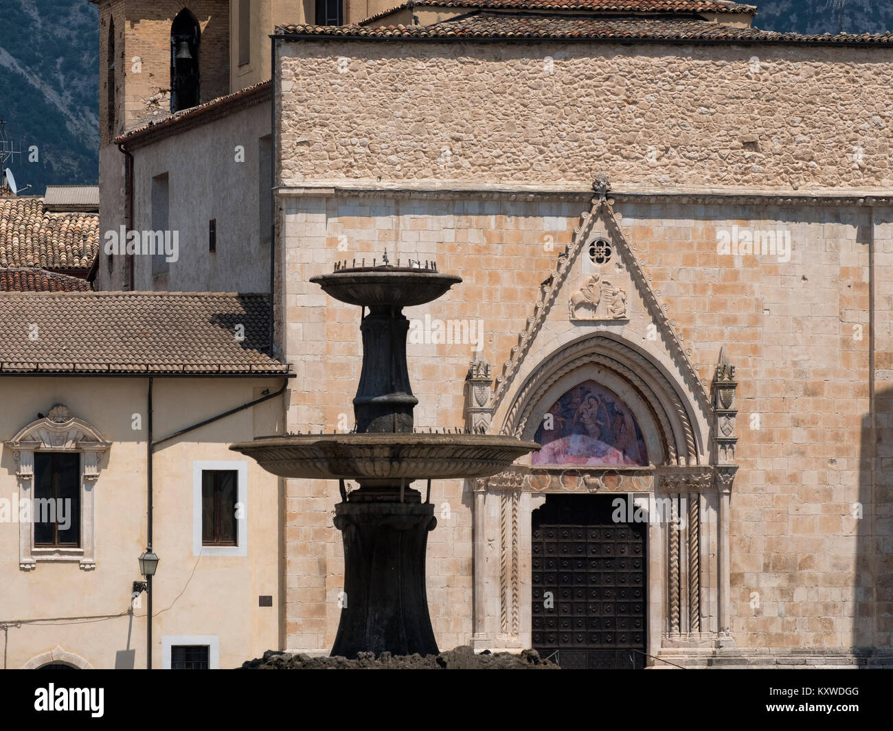 Sulmona (L'Aquila, Abruzzi, Italy), facade of San Filippo Neri church ...