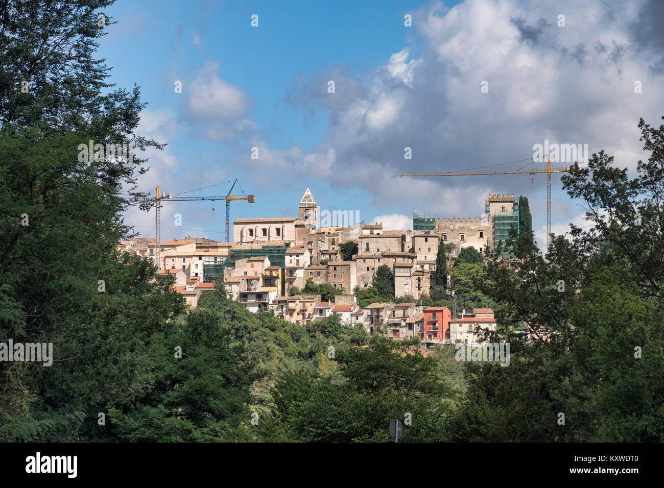 Bussi sul Tirino (Pescara, Abruzzi, Italy): panoramic view of the ...