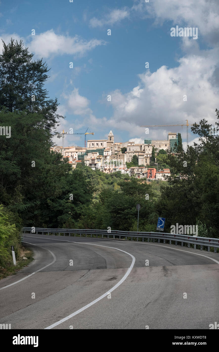 Bussi sul Tirino (Pescara, Abruzzi, Italy): panoramic view of the ...