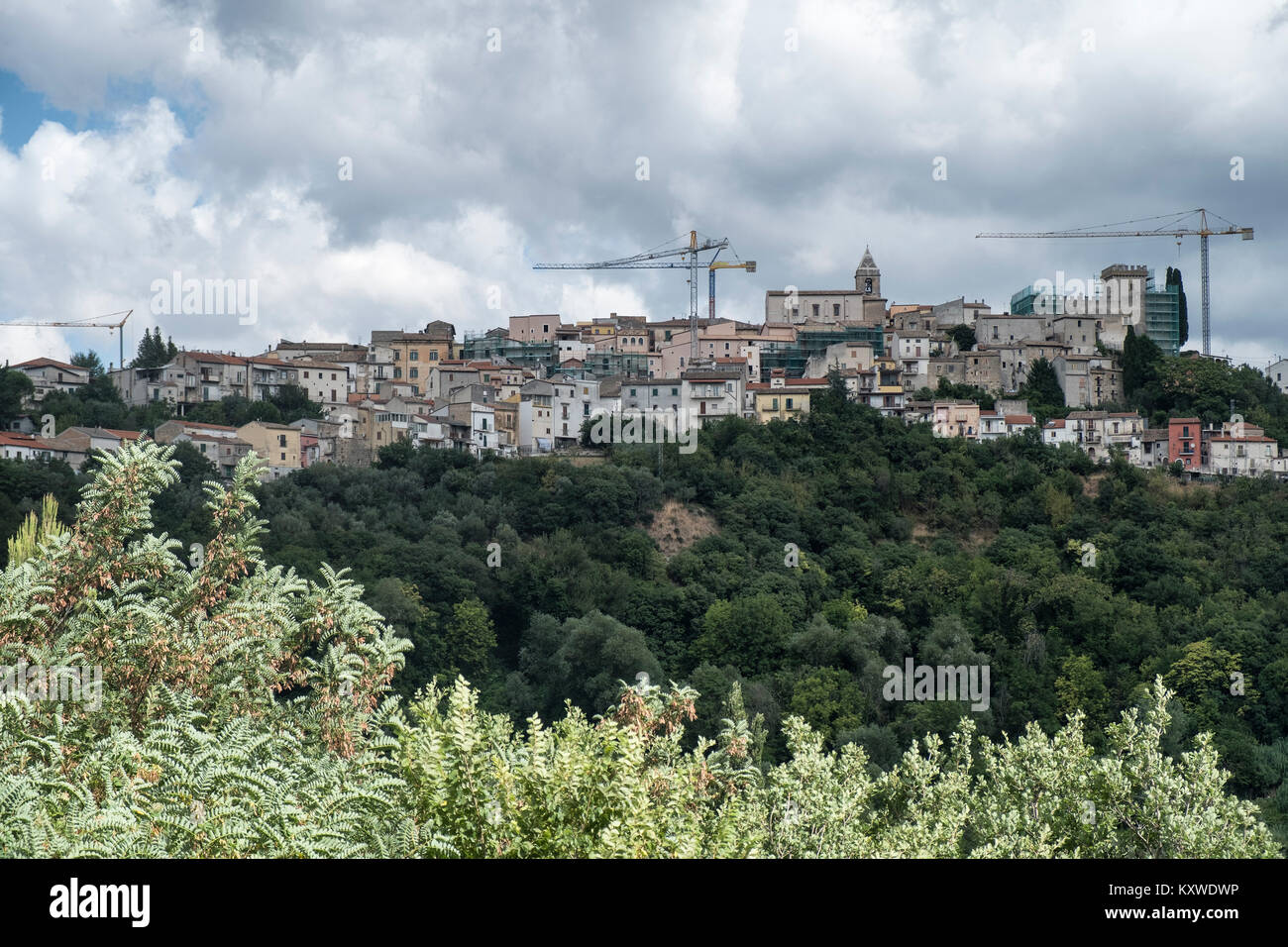 Bussi sul Tirino (Pescara, Abruzzi, Italy): panoramic view of the ...
