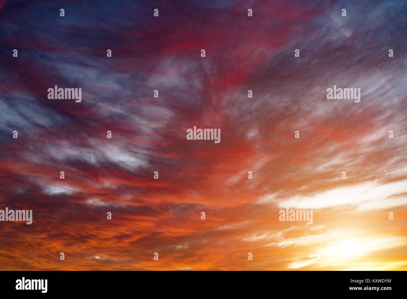 Dramatic sunset sky Stock Photo - Alamy