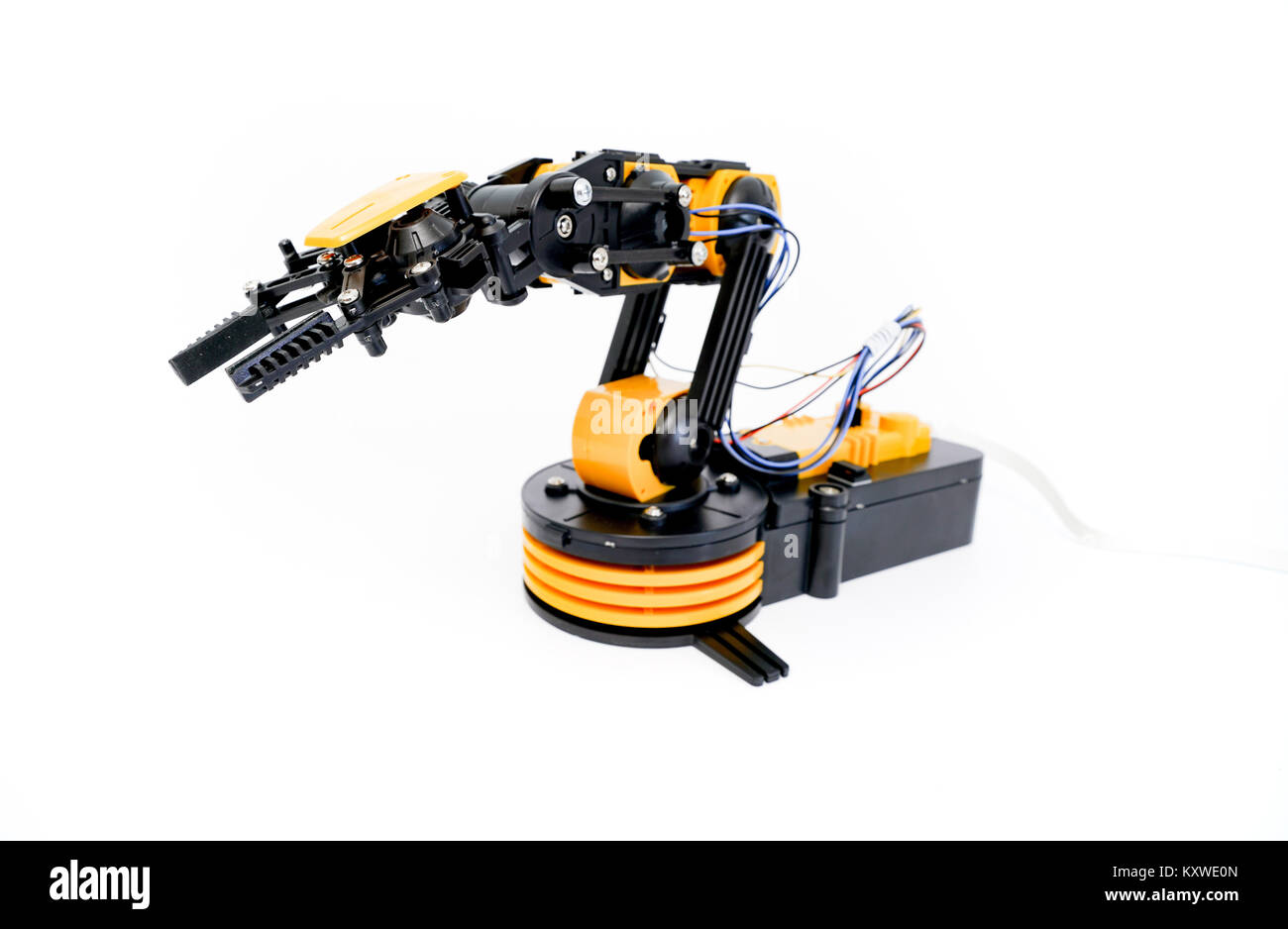 Plastic robot arm model Stock Photo - Alamy