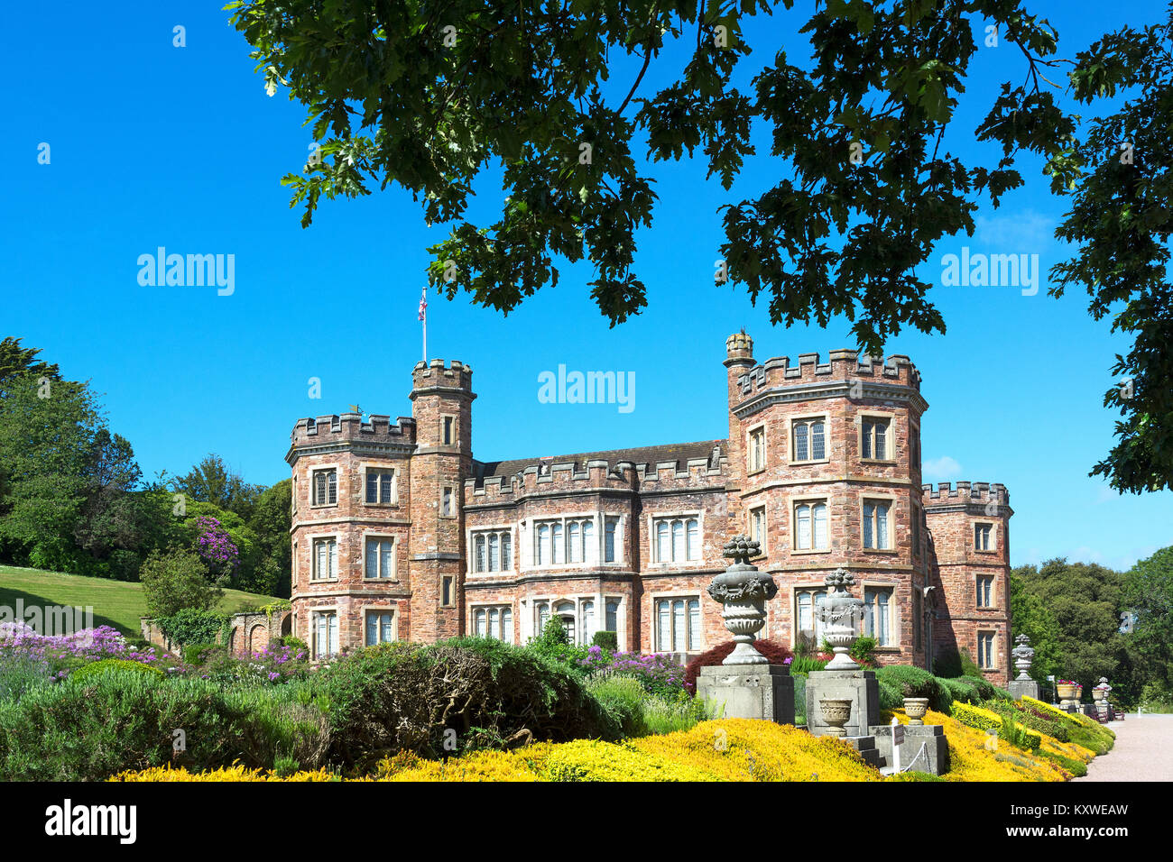 mount edgcumbe stately home in south east cornwall, england, britain ...