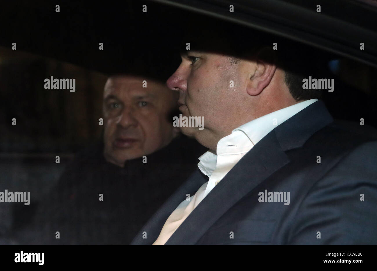 Former BHS owner Dominic Chappell (right) leaving Brighton Magistrates ...