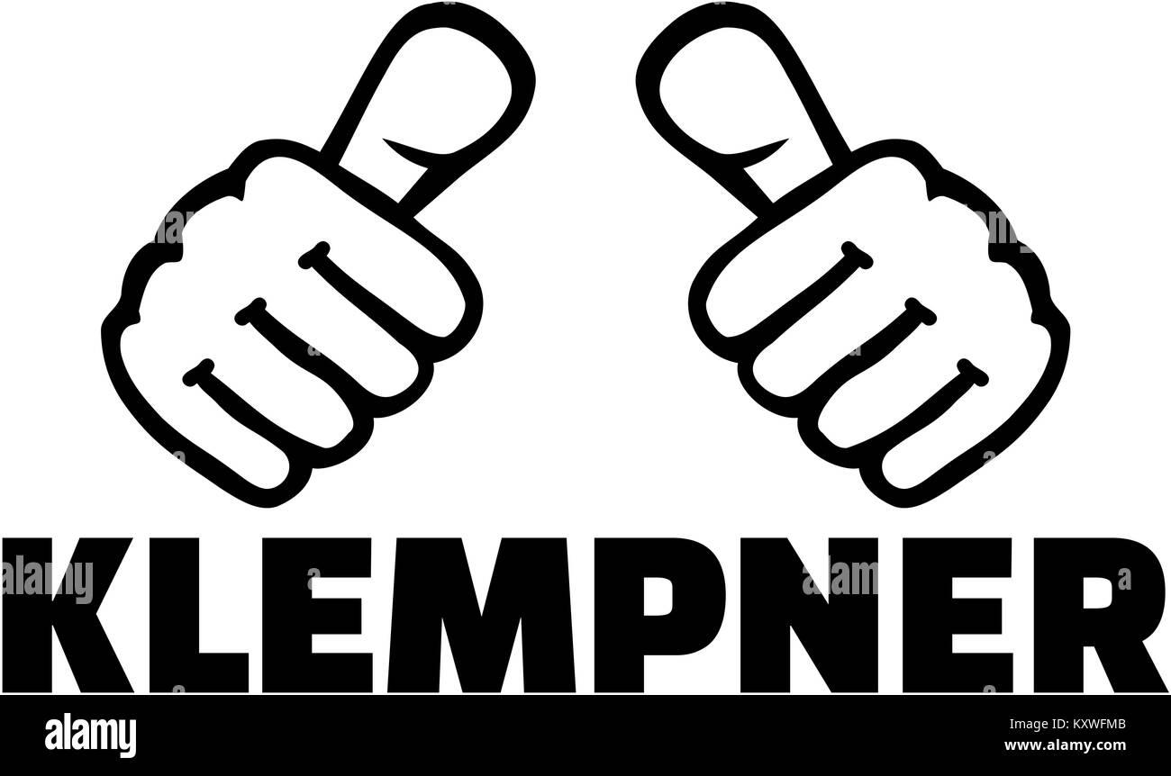 German Plumber with thumbs Stock Photo - Alamy