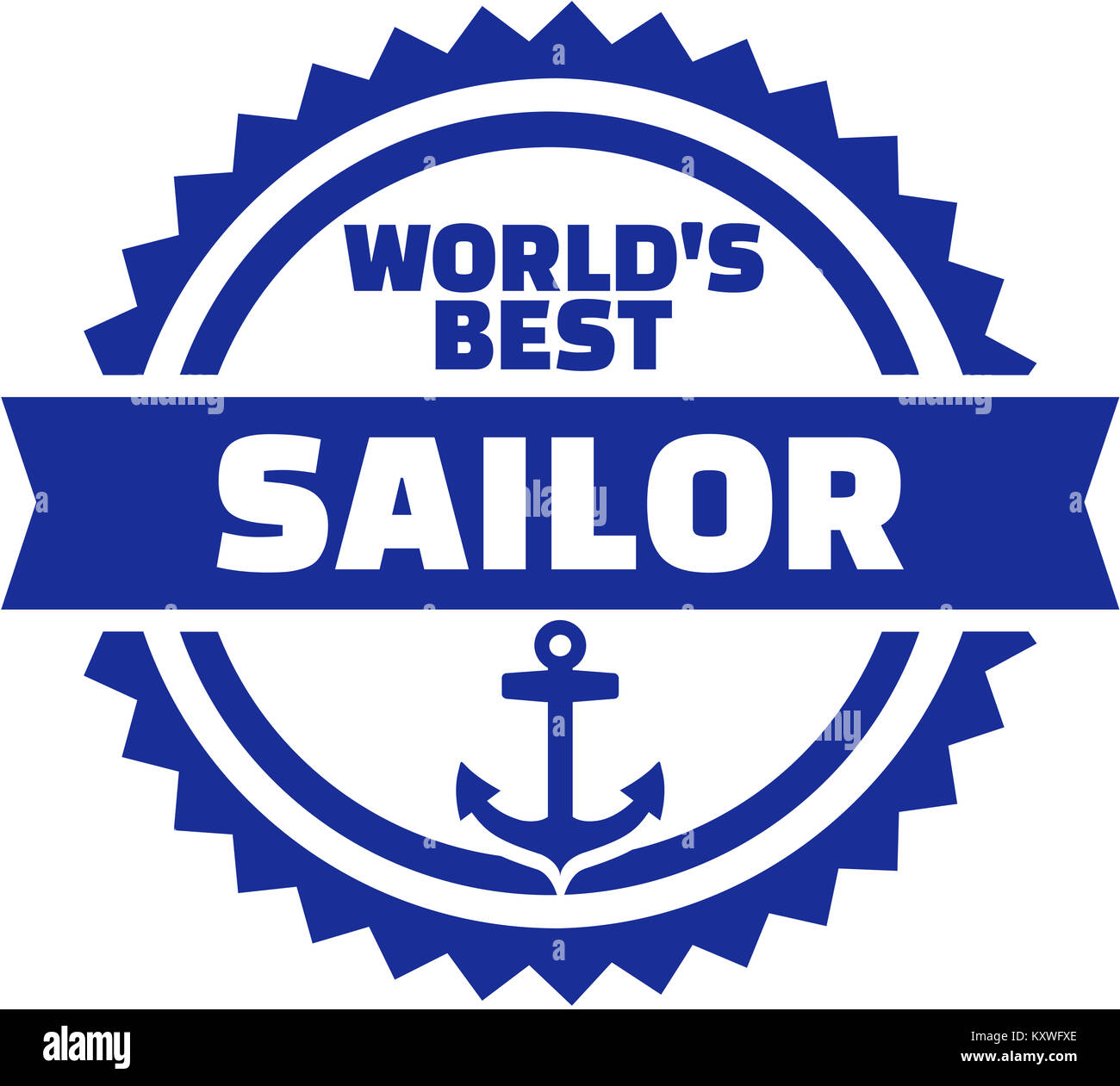World's best Sailor emblem Stock Photo - Alamy