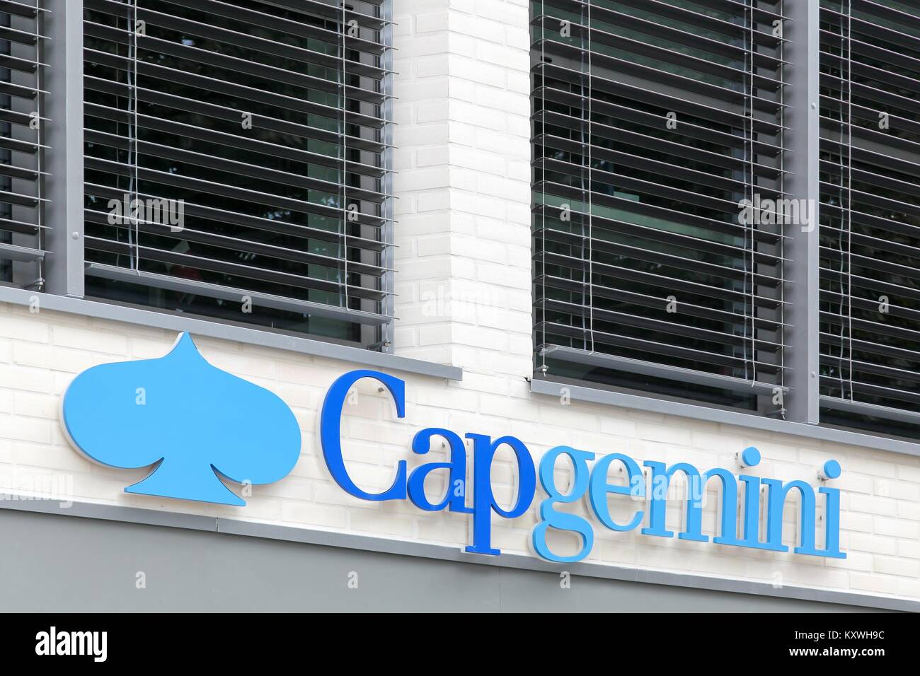 Lyon, France - October 8, 2017: Capgemini office building. Capgemini is ...