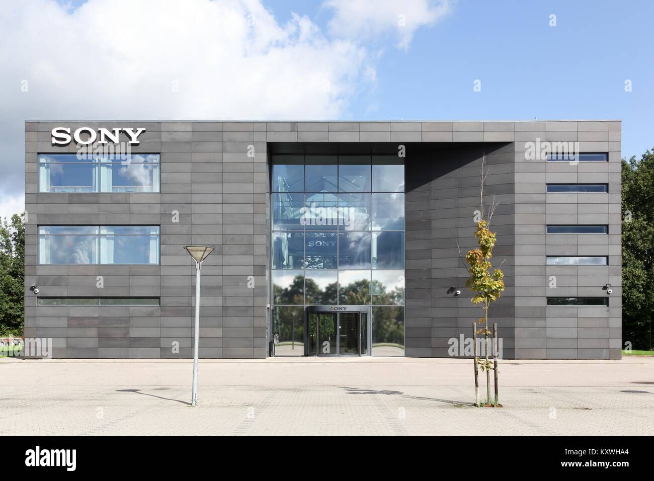 Ballerup, Denmark - September 10, 2017: Sony office building. Sony is a ...