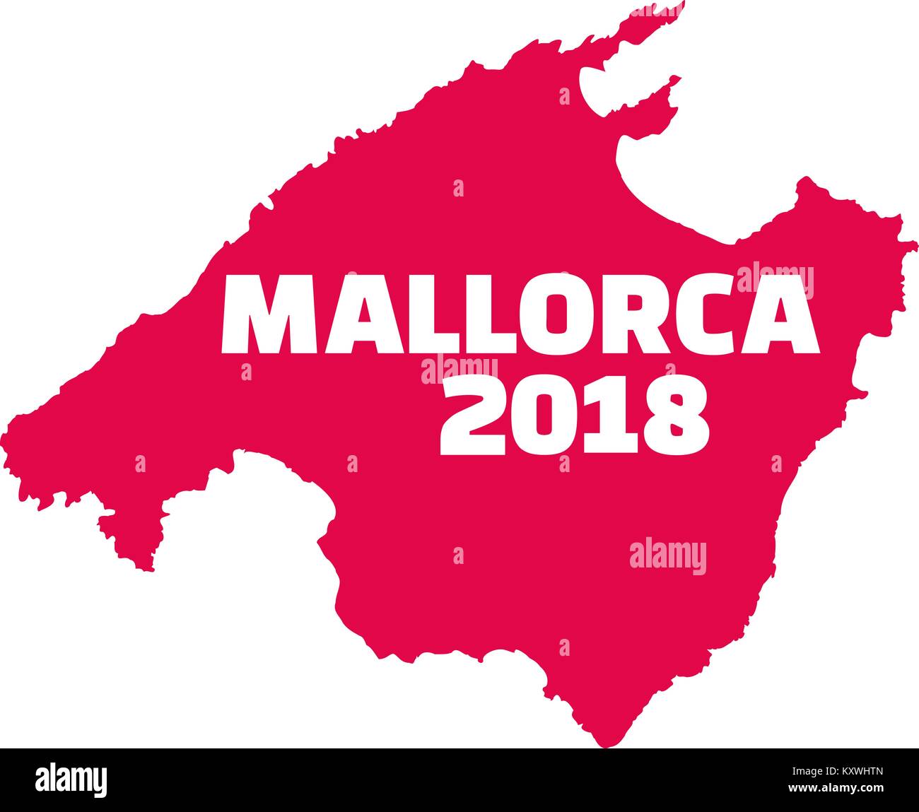 Mallorca map Cut Out Stock Images & Pictures - Alamy