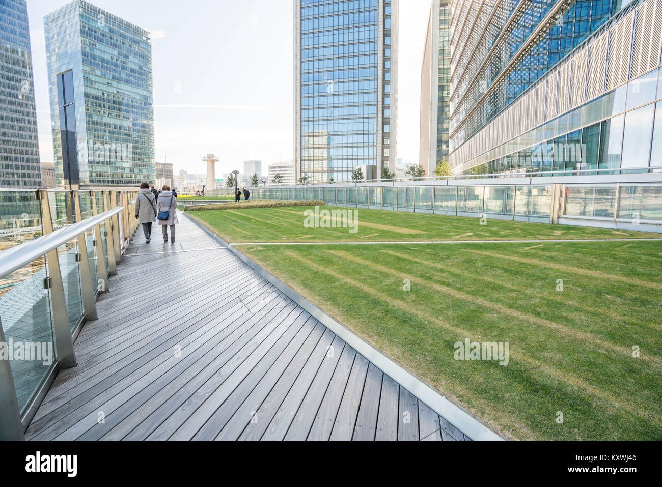 Roof top garden of KITTE, Chiyoda-Ku, Tokyo, Japan Stock Photo - Alamy
