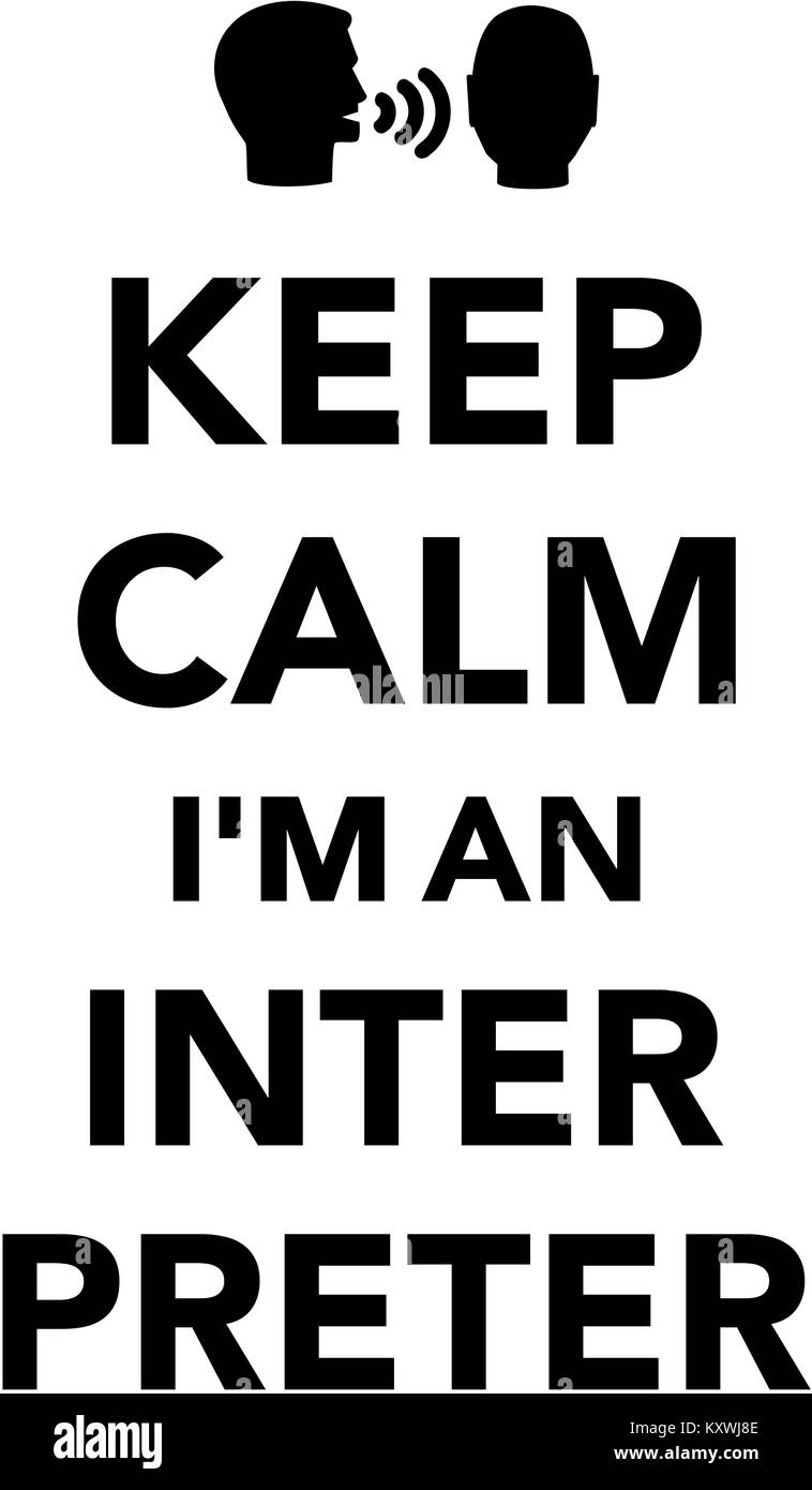 Interpreter vector hi-res stock photography and images - Alamy