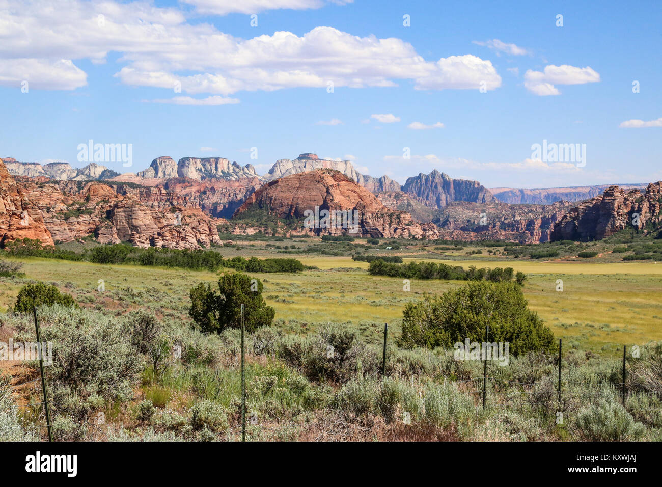 A scene from the Kolob Terrace Road on the west side of Zion National ...