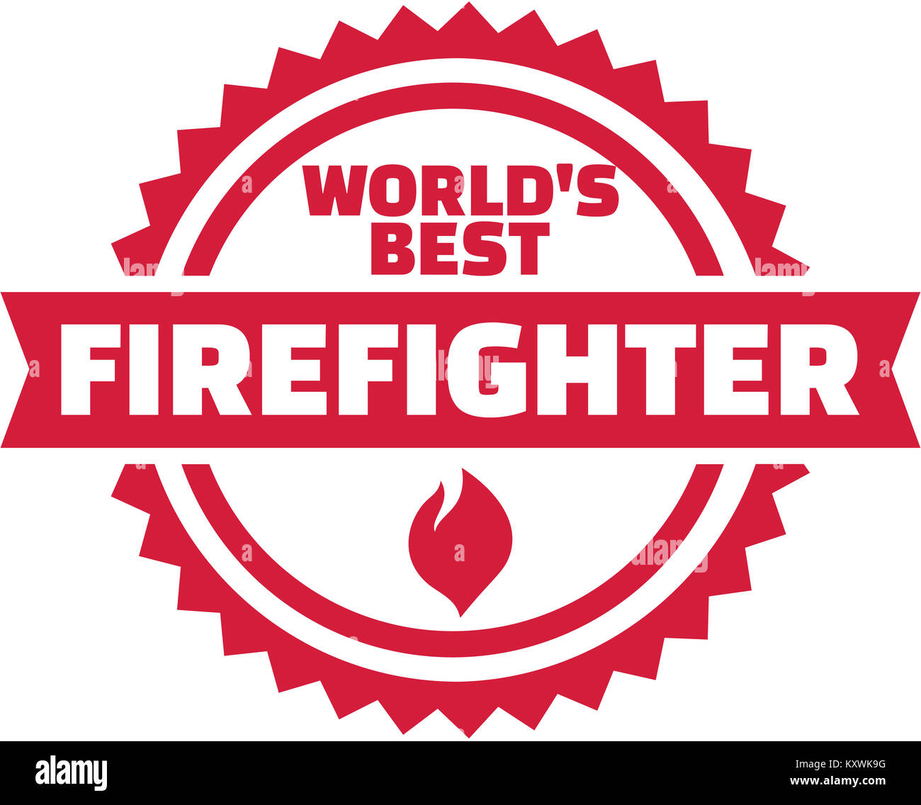 Worlds best Firefighter Stock Photo - Alamy