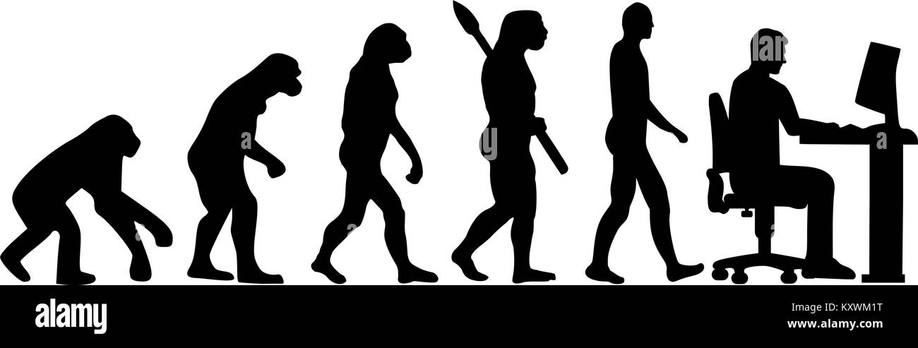 Programmer developer silhouette evolution Stock Vector Image & Art - Alamy