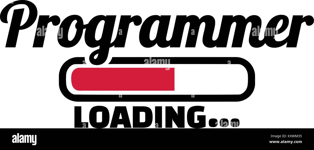 Programmer Loading bar Stock Vector Image & Art - Alamy