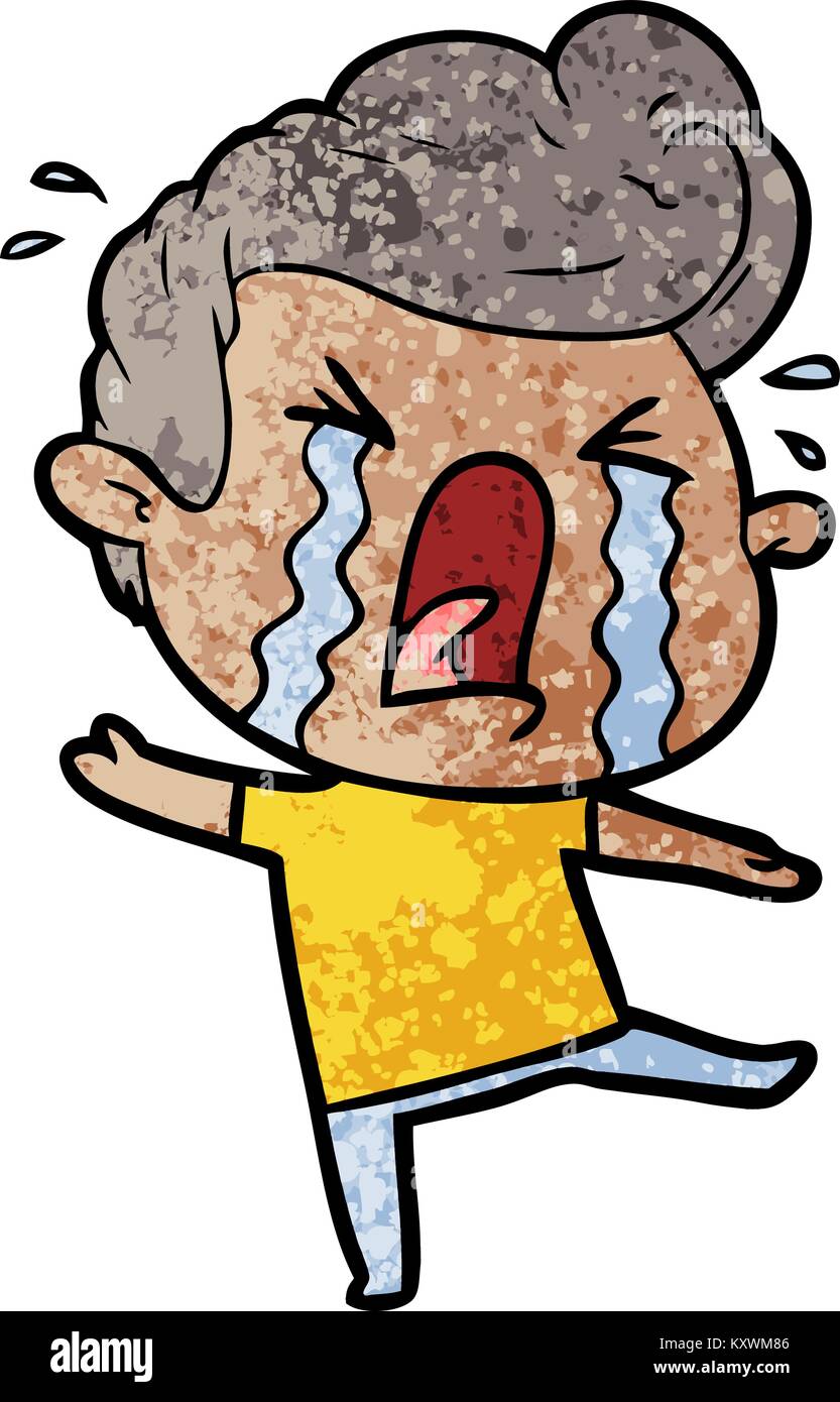 cartoon crying man Stock Vector Image & Art - Alamy