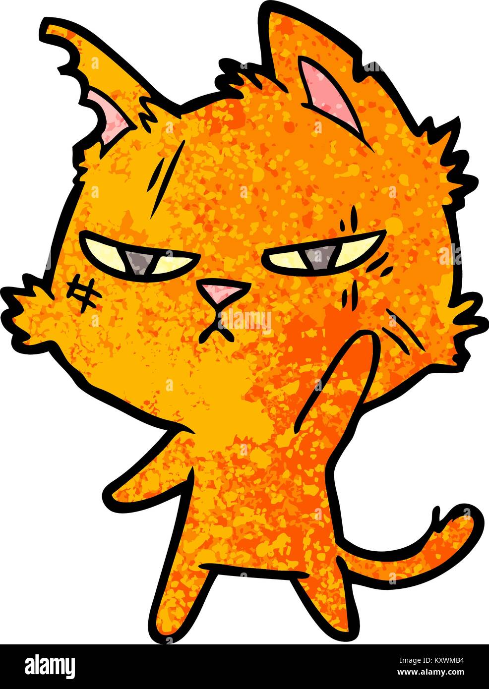 tough cartoon cat Stock Vector Image & Art - Alamy