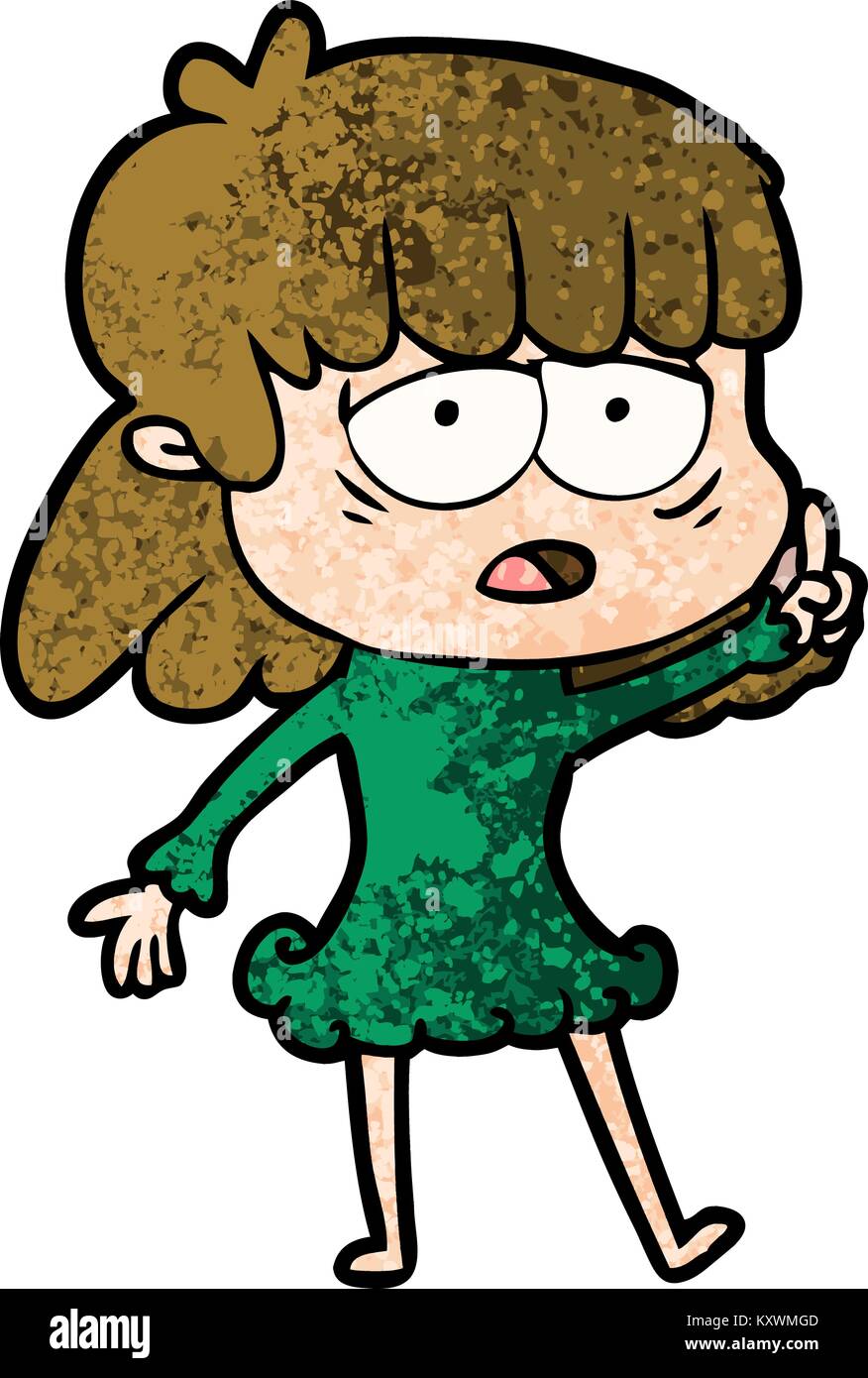 cartoon tired woman Stock Vector Image & Art - Alamy