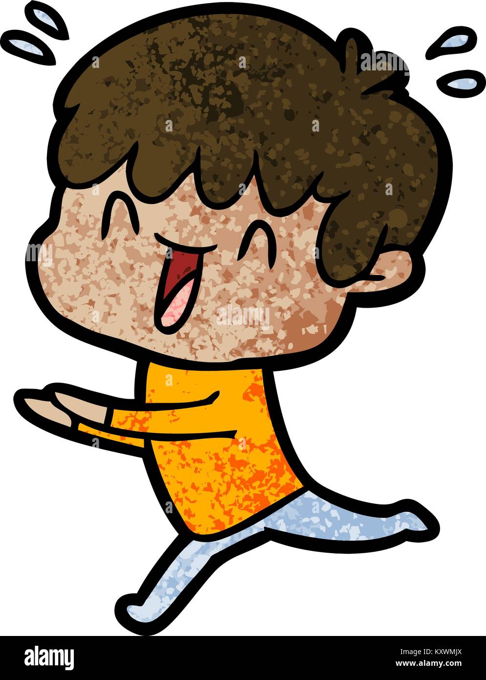 cartoon laughing boy Stock Vector Image & Art - Alamy