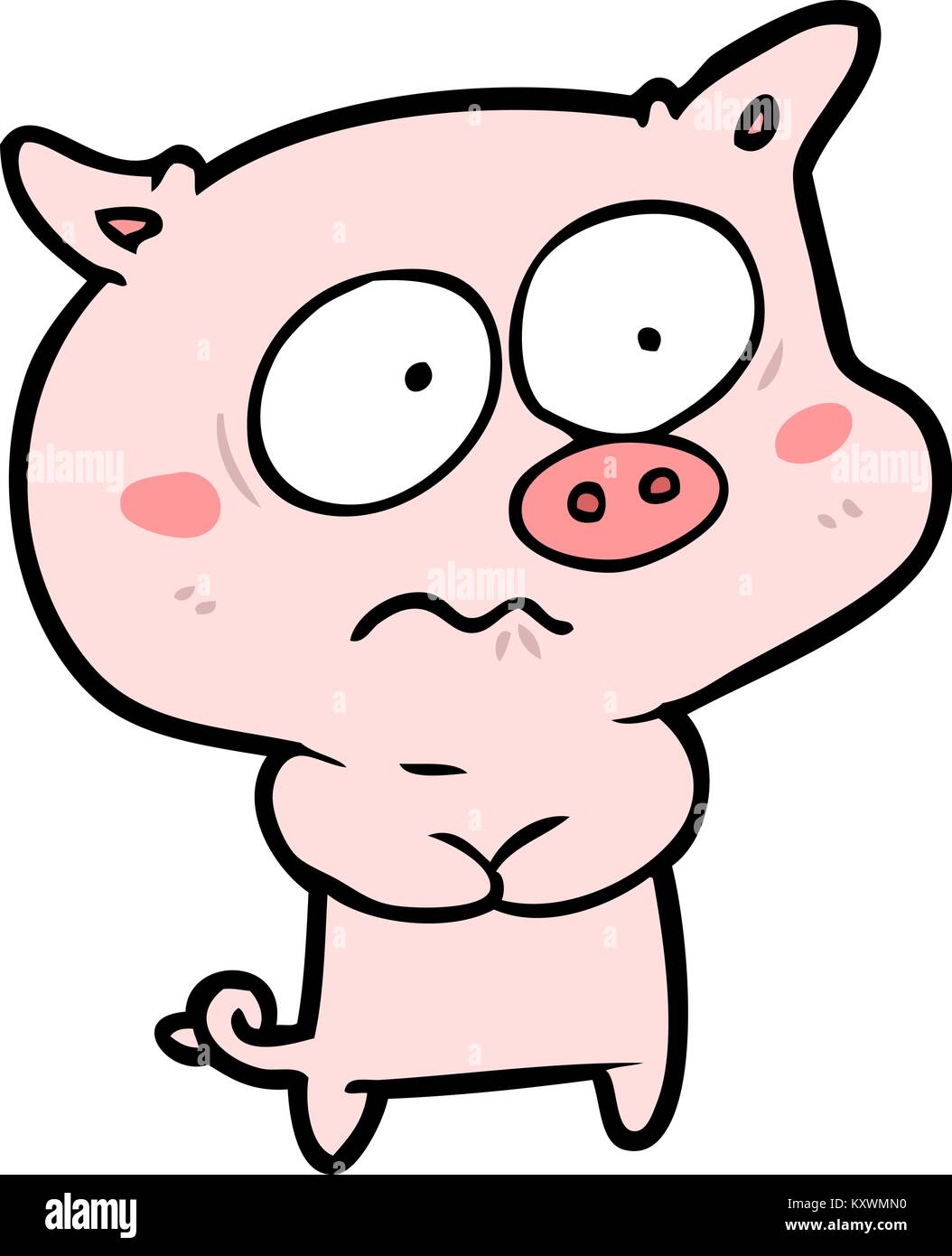 Nervous Cartoon Animal