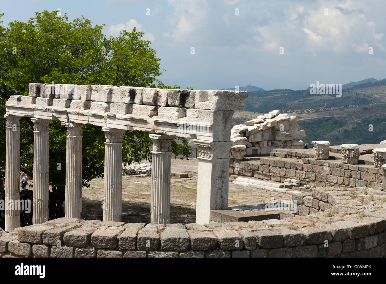 Temple of Trajan at Acropolis of Pergamon Stock Photo - Alamy