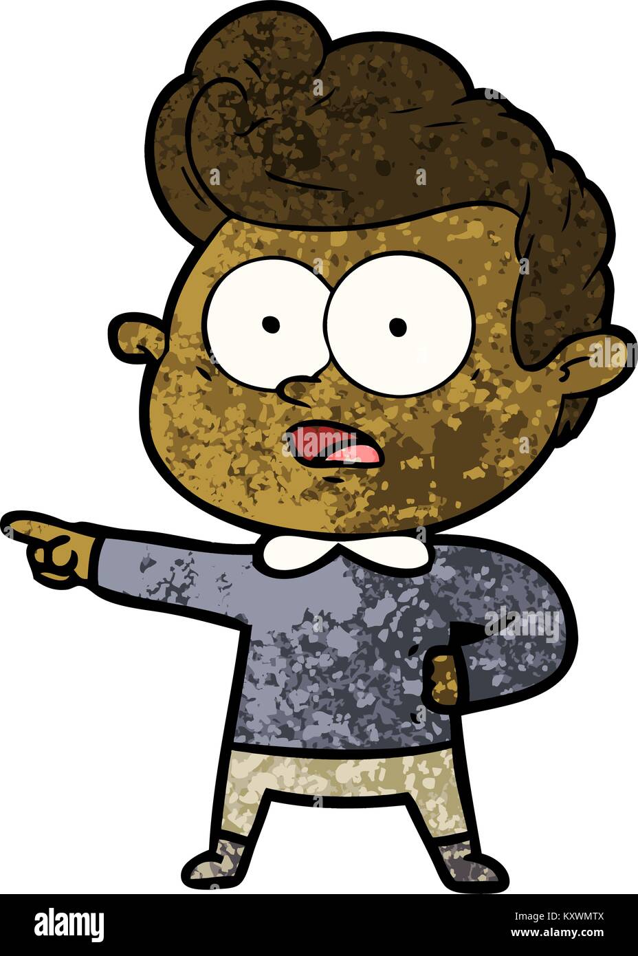 cartoon staring man Stock Vector Image & Art - Alamy