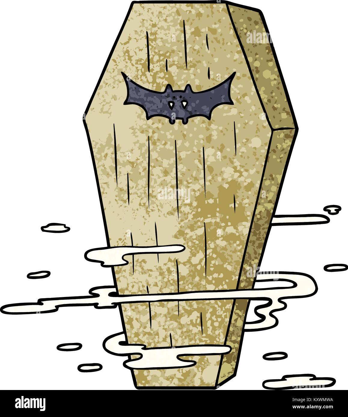 cartoon spooky coffin Stock Vector Image & Art - Alamy