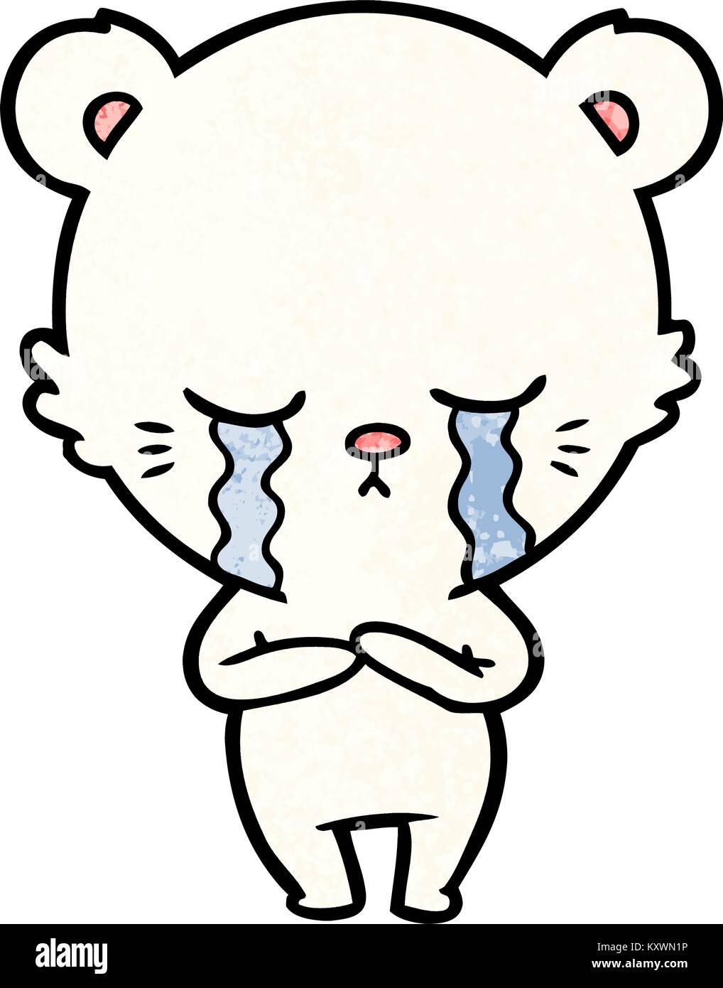 sad little polar bear cartoon Stock Vector Image & Art - Alamy