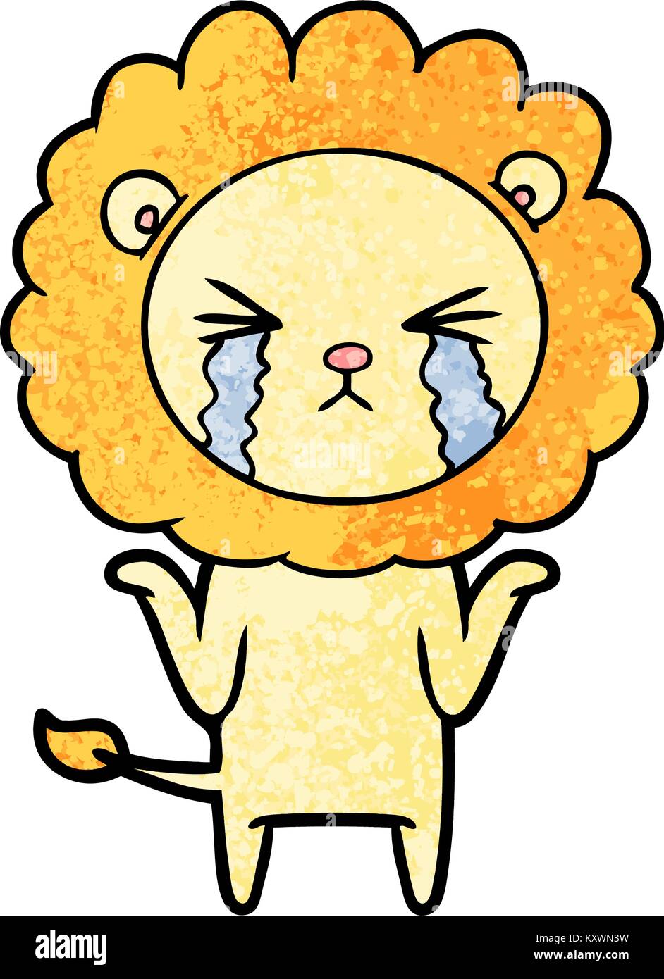 cartoon crying lion Stock Vector Image & Art - Alamy